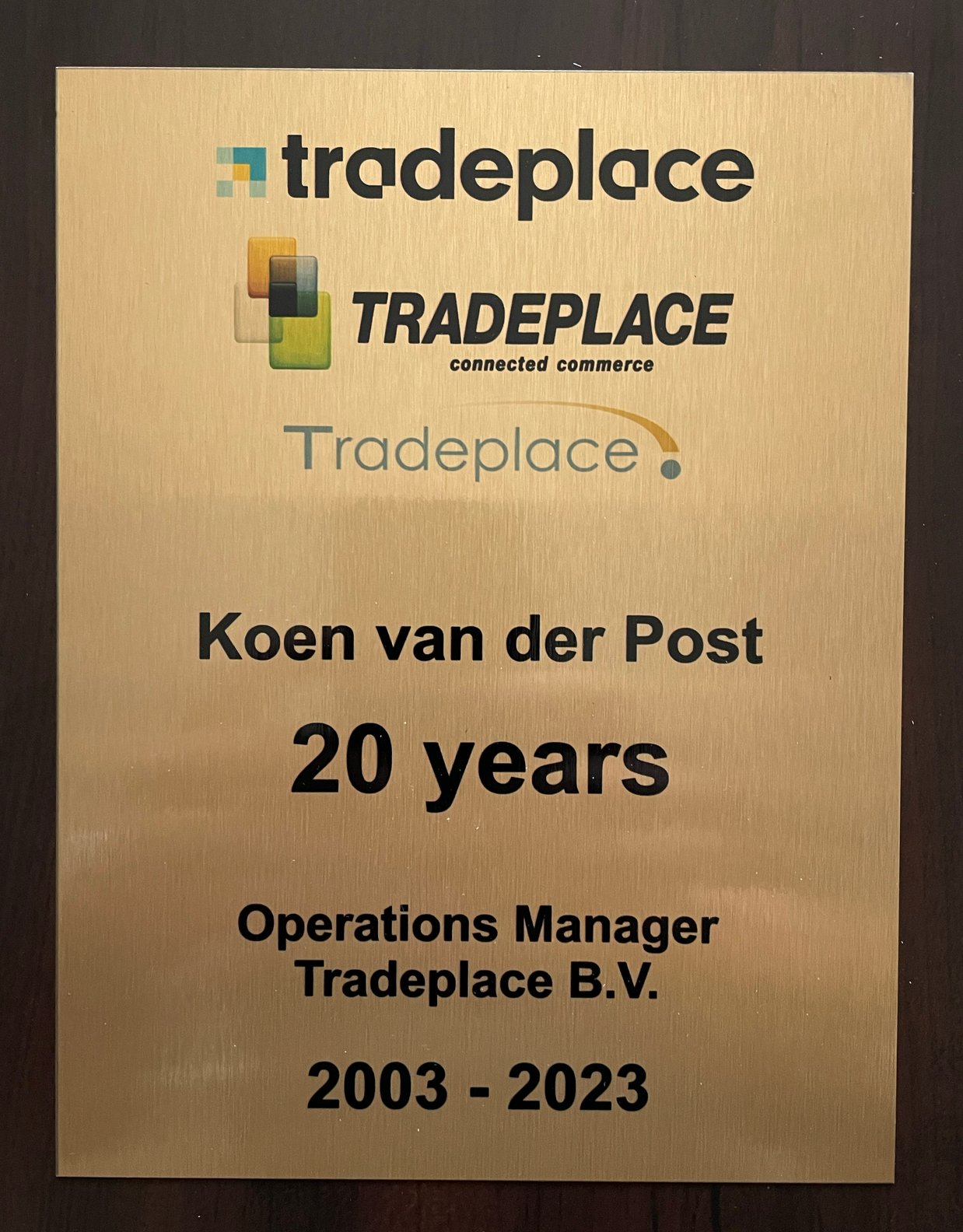 Celebrating 20 Years of Dedication: Koen van der Post's Work Anniversary