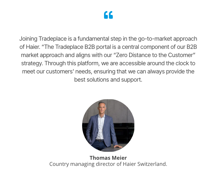 Haier Switzerland joining Portals Hub