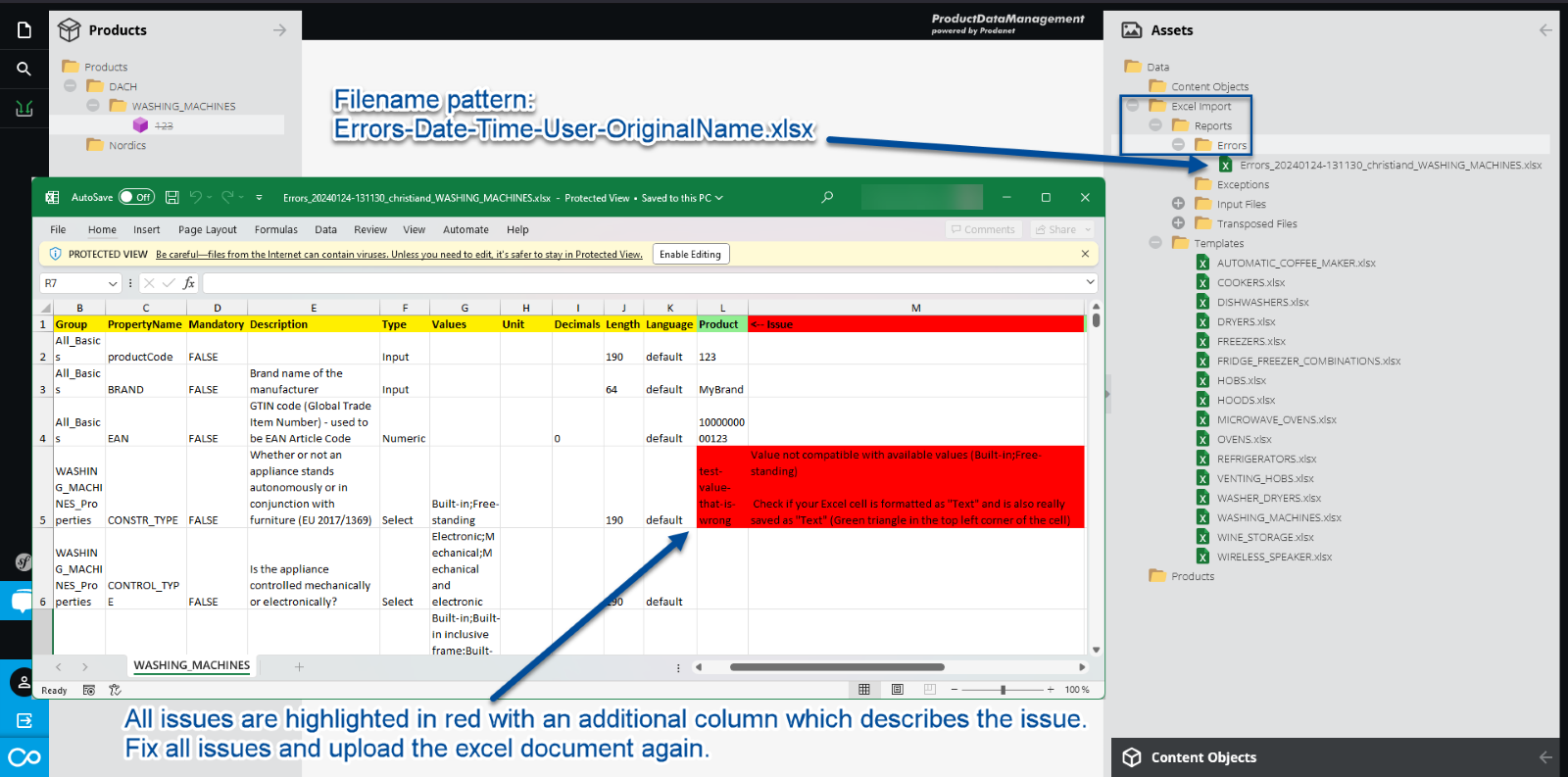 PDM - Excel Import Overview